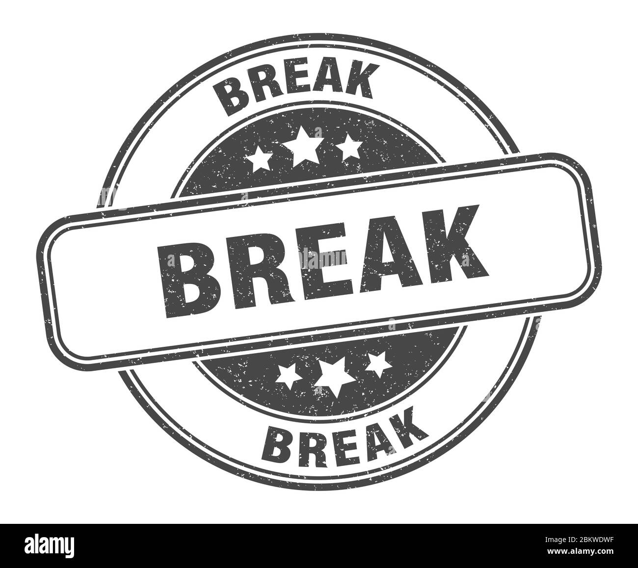 break stamp. break round grunge sign. label Stock Vector Image & Art ...