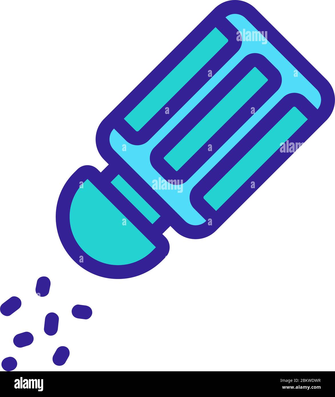 add seasoning salt icon vector outline illustration Stock Vector Image ...