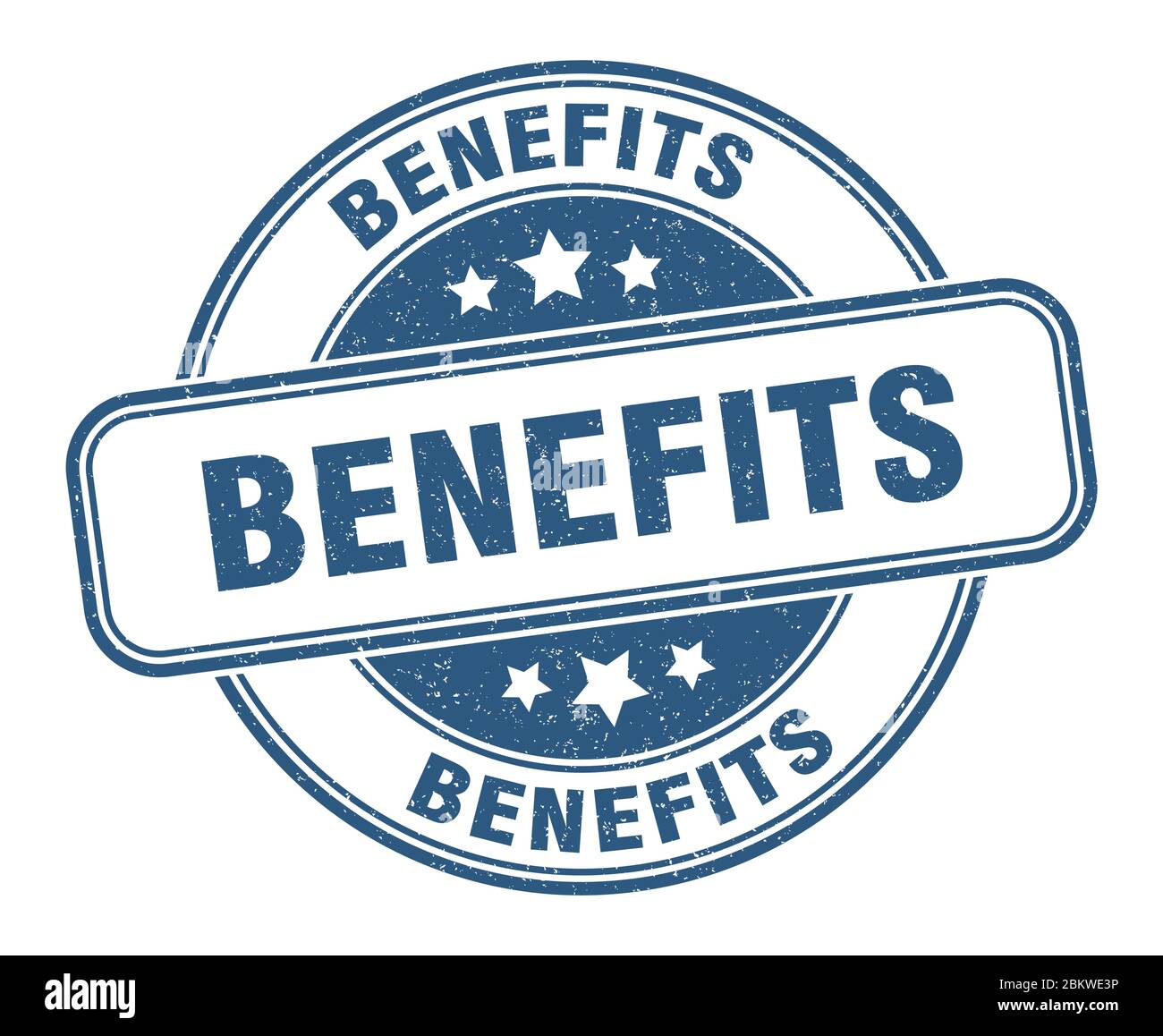 benefits stamp. benefits round grunge sign. label Stock Vector Image ...