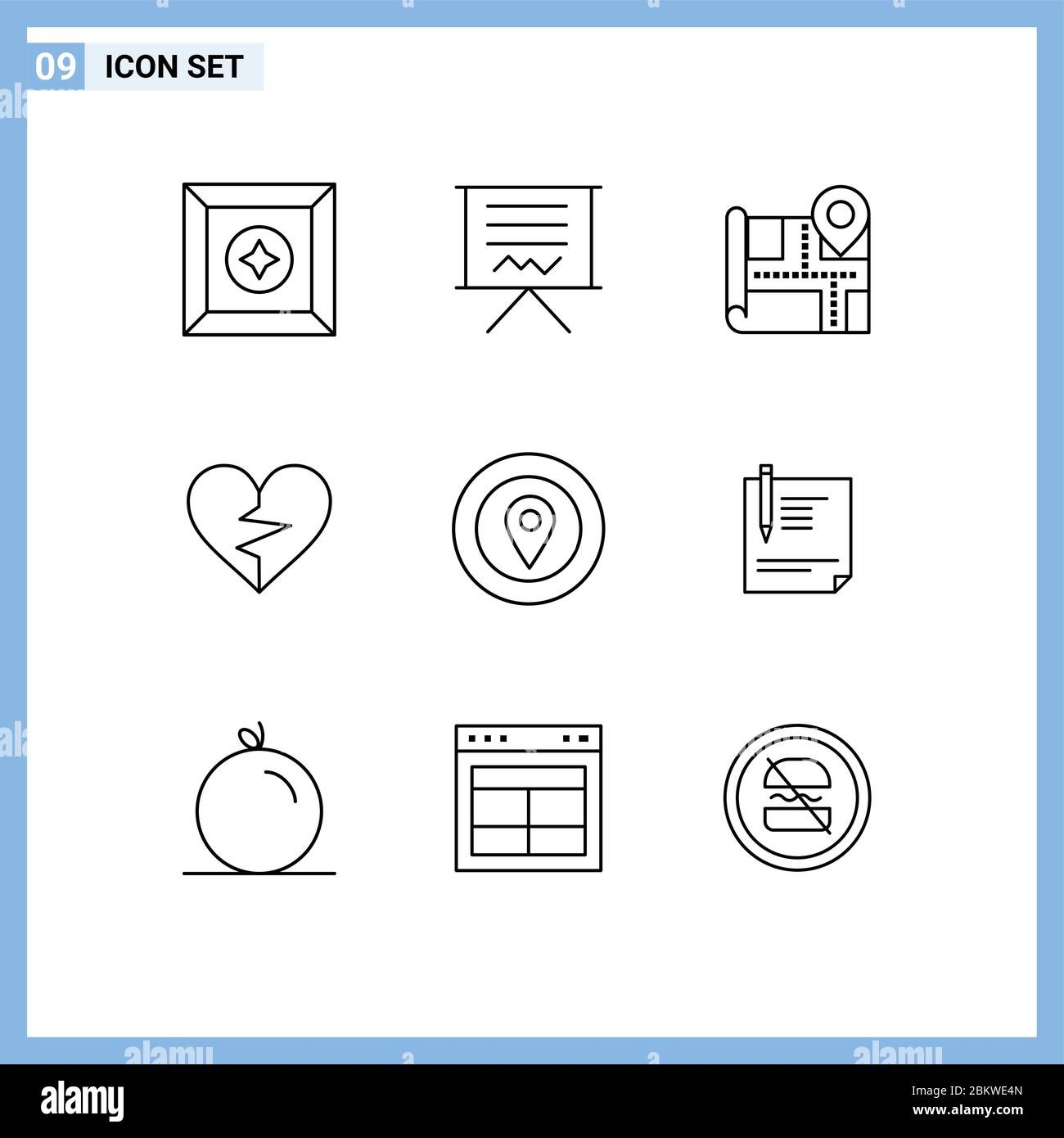 Broken map Stock Vector Images - Alamy