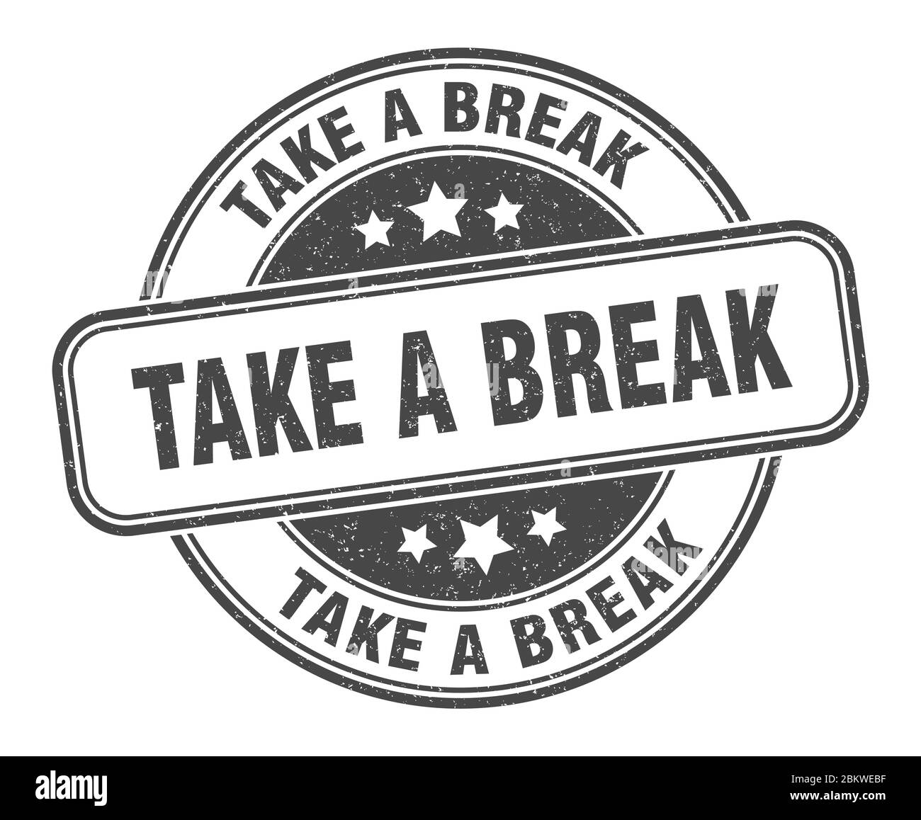 take a break stamp. take a break round grunge sign. label Stock Vector ...