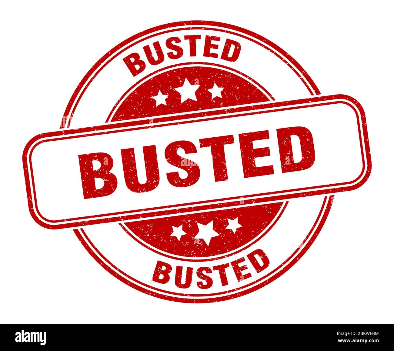 busted stamp. busted round grunge sign. label Stock Vector Image & Art ...
