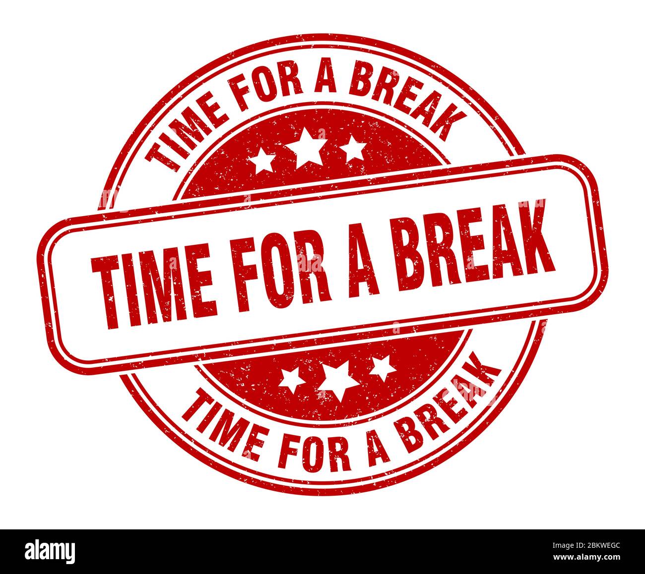 time for a break stamp. time for a break round grunge sign. label Stock ...