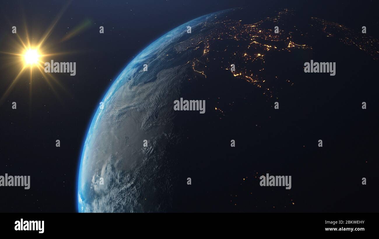 Map of the surface visible from earth hi-res stock photography and ...