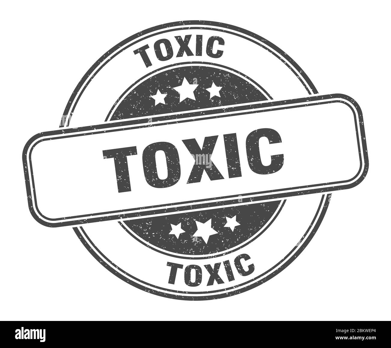 toxic stamp. toxic round grunge sign. label Stock Vector Image & Art ...