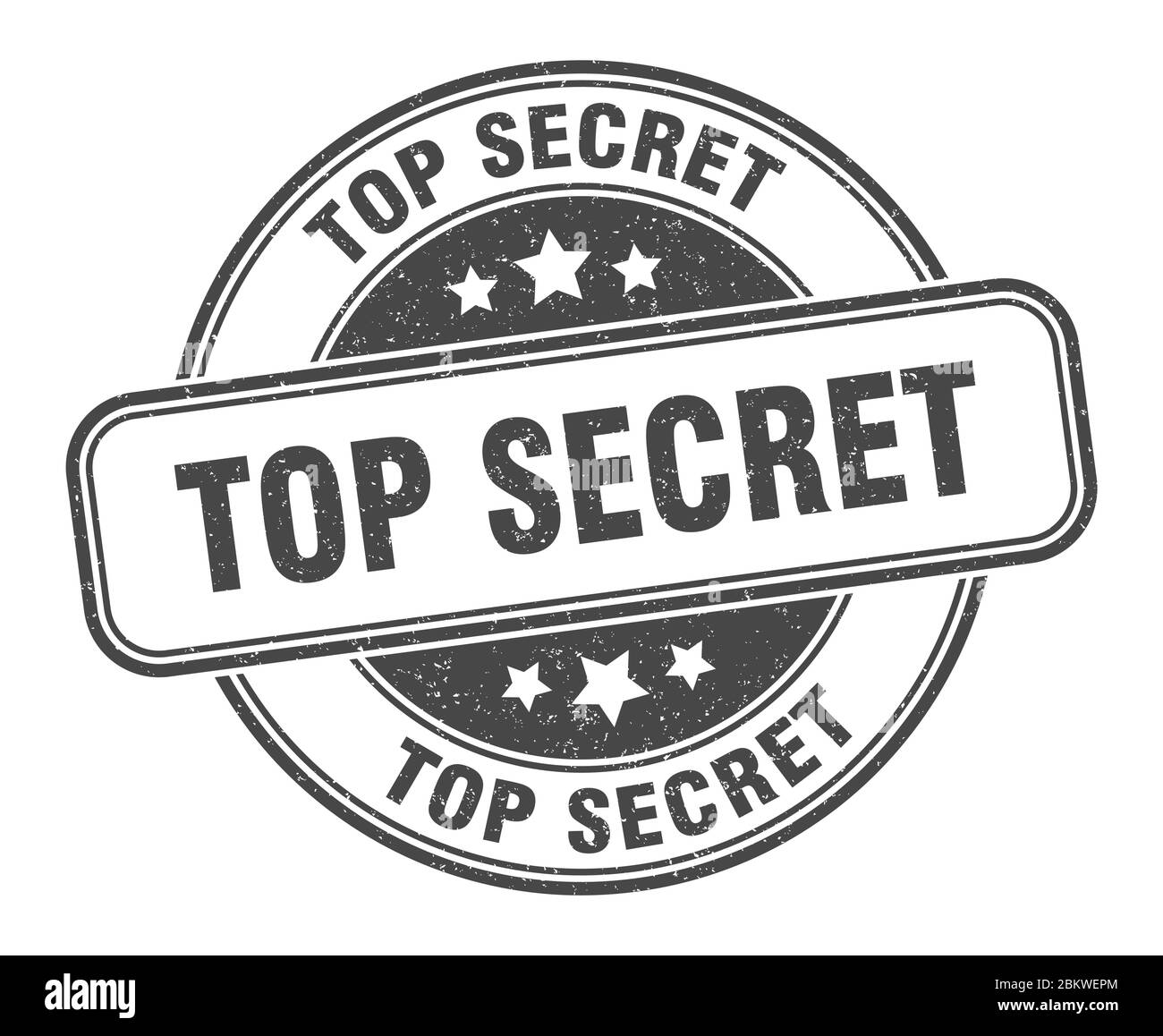top secret stamp. top secret round grunge sign. label Stock Vector ...