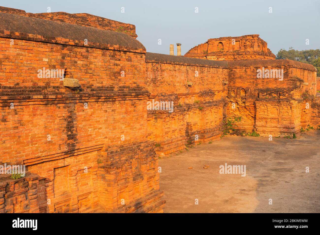 Buddhist temple ruins, Nalanda, Bihar, India Stock Photo - Alamy