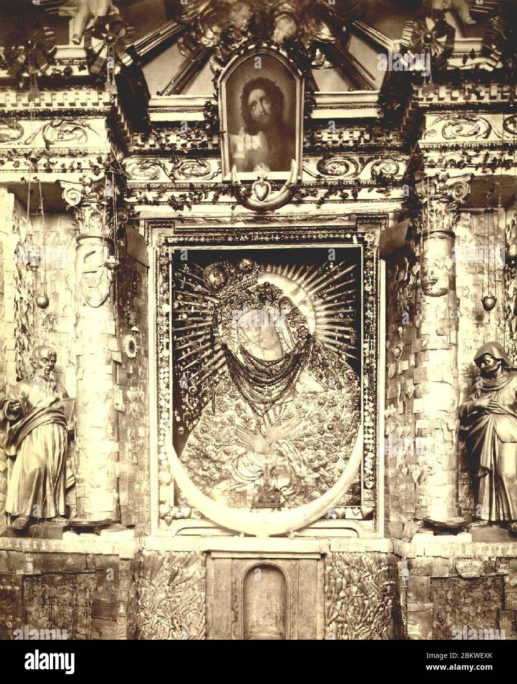 Icon of Our Lady of the Gate of Dawn. Vilnius Stock Photo - Alamy