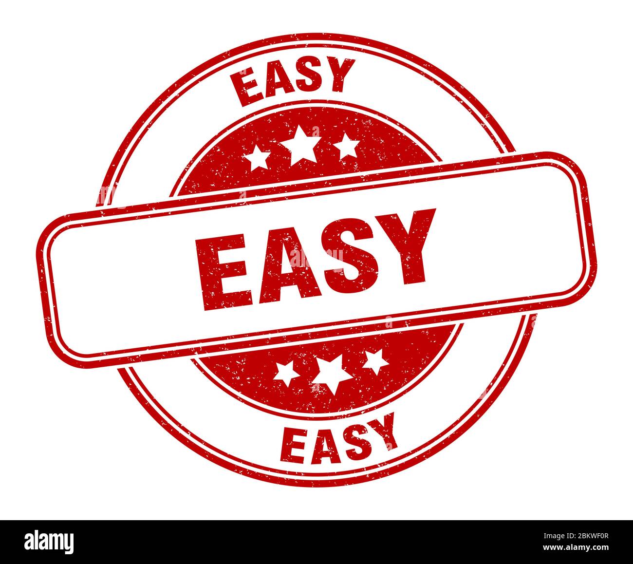 easy stamp. easy round grunge sign. label Stock Vector Image & Art - Alamy
