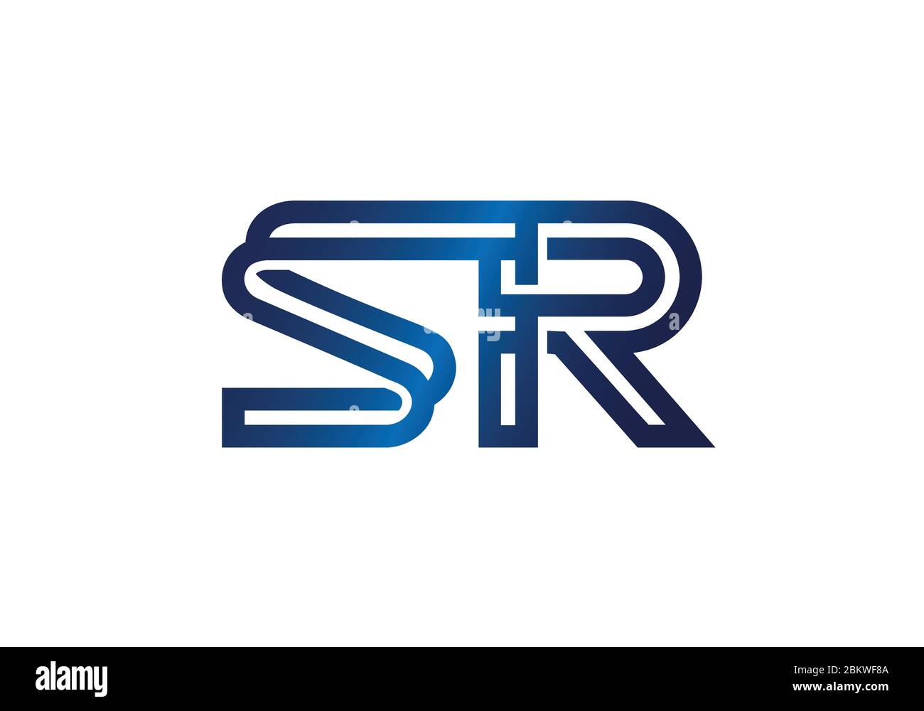 Initial Monogram Letter SR Logo Design Vector Template. Graphic ...