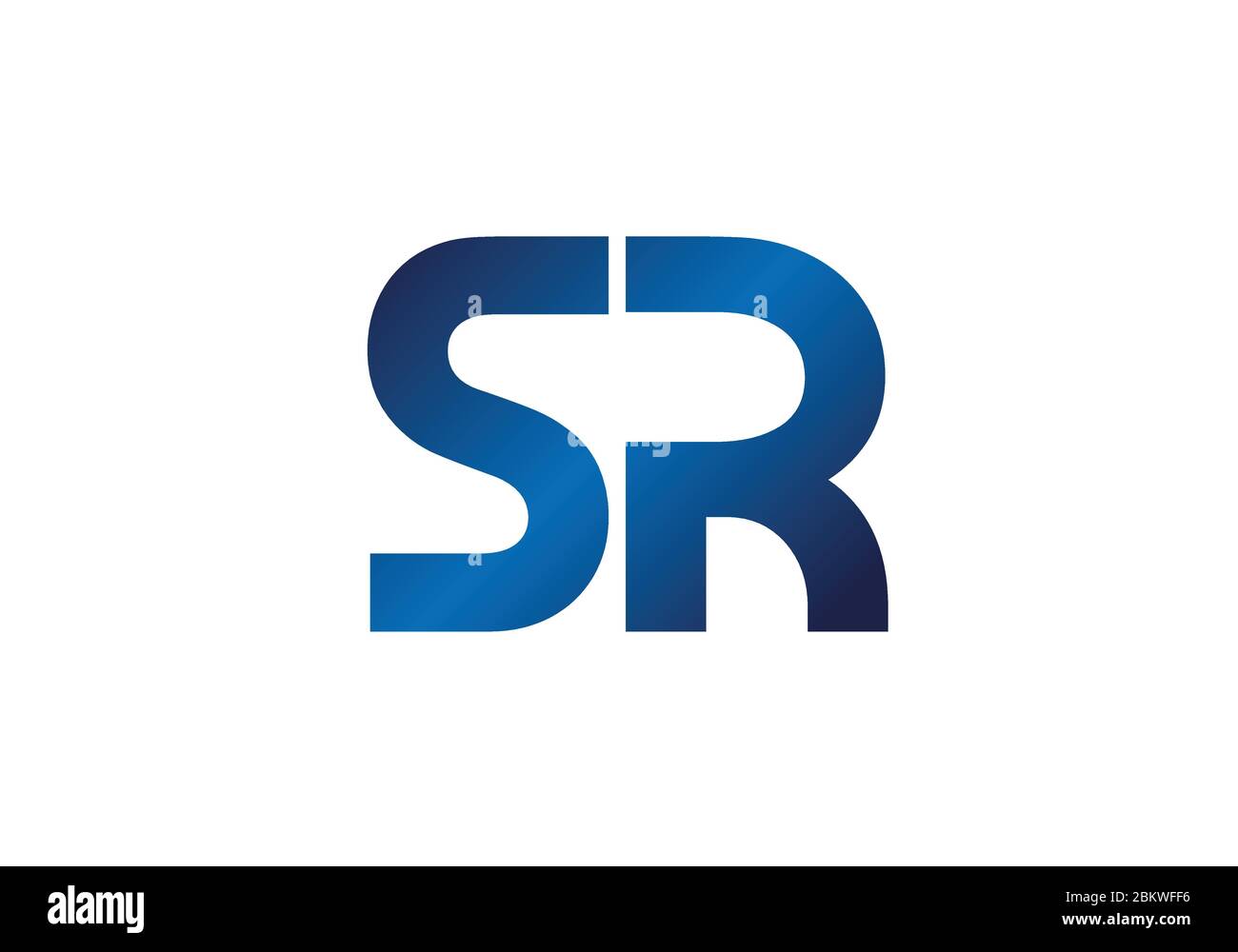 Initial Monogram Letter SR Logo Design Vector Template. Graphic ...