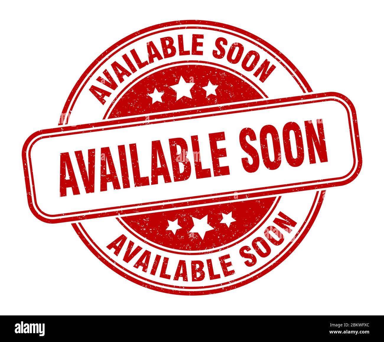 available soon stamp. available soon round grunge sign. label Stock ...