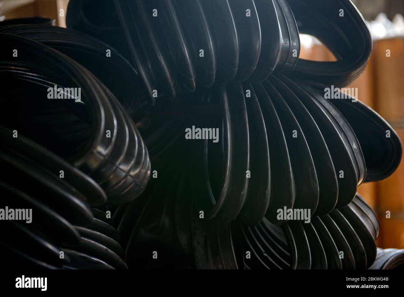 Automotive engine air intake tube. Car parts Stock Photo - Alamy