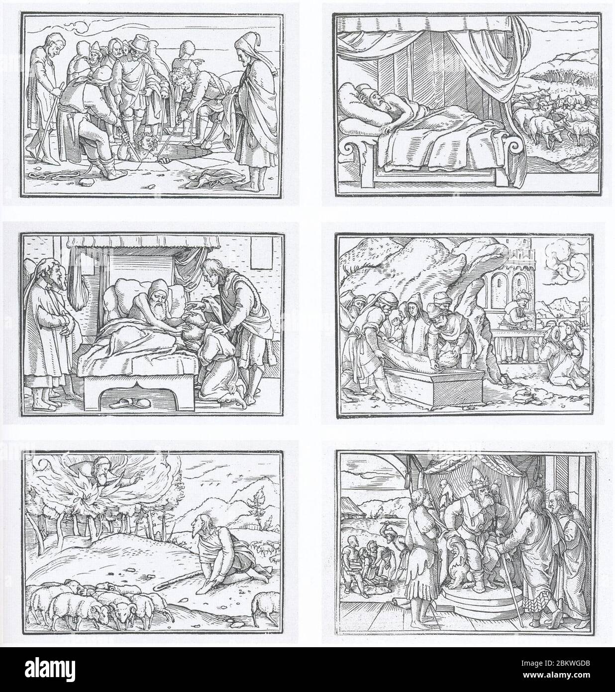 Icones, Old Testament Illustrations, by Hans Holbein the Younger Stock ...