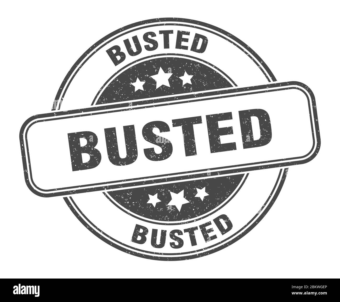 busted stamp. busted round grunge sign. label Stock Vector Image & Art ...