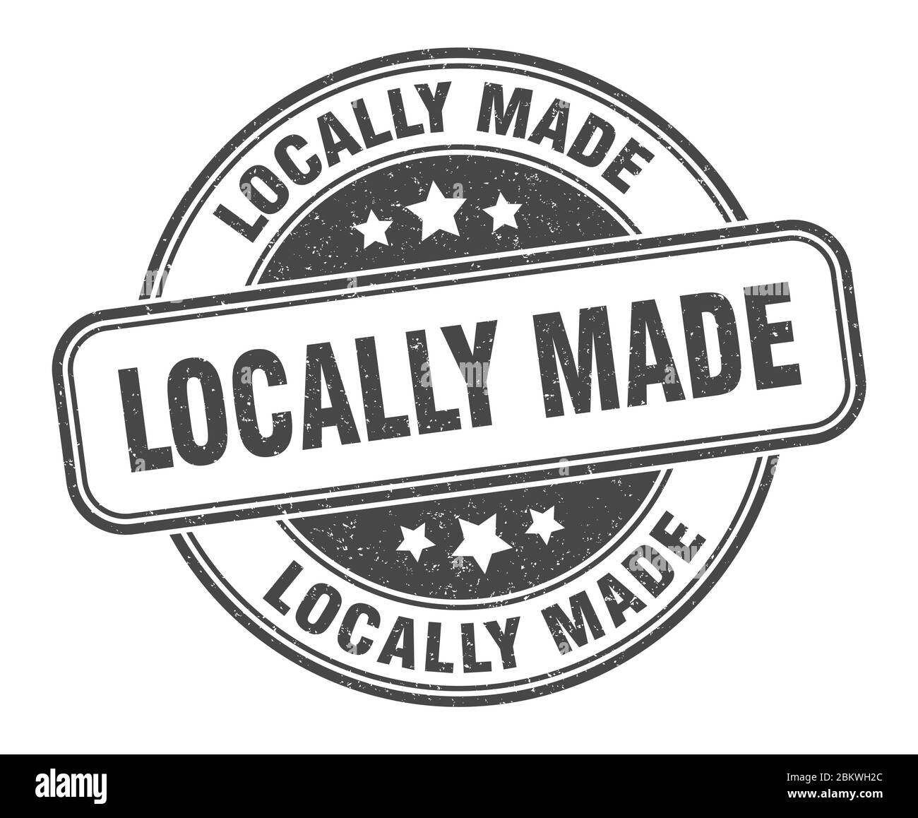 locally made stamp. locally made round grunge sign. label Stock Vector ...