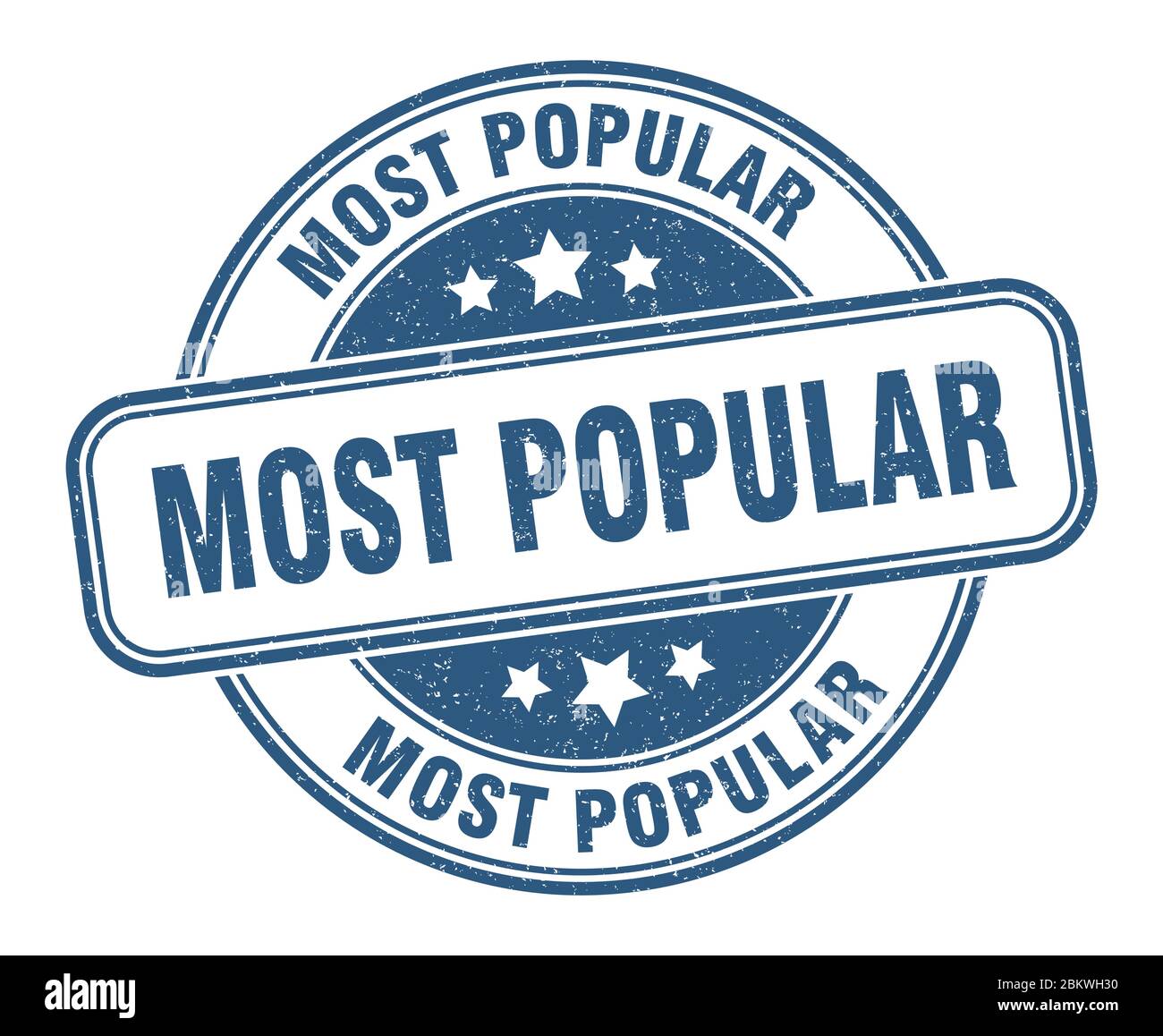 most popular stamp. most popular round grunge sign. label Stock Vector ...