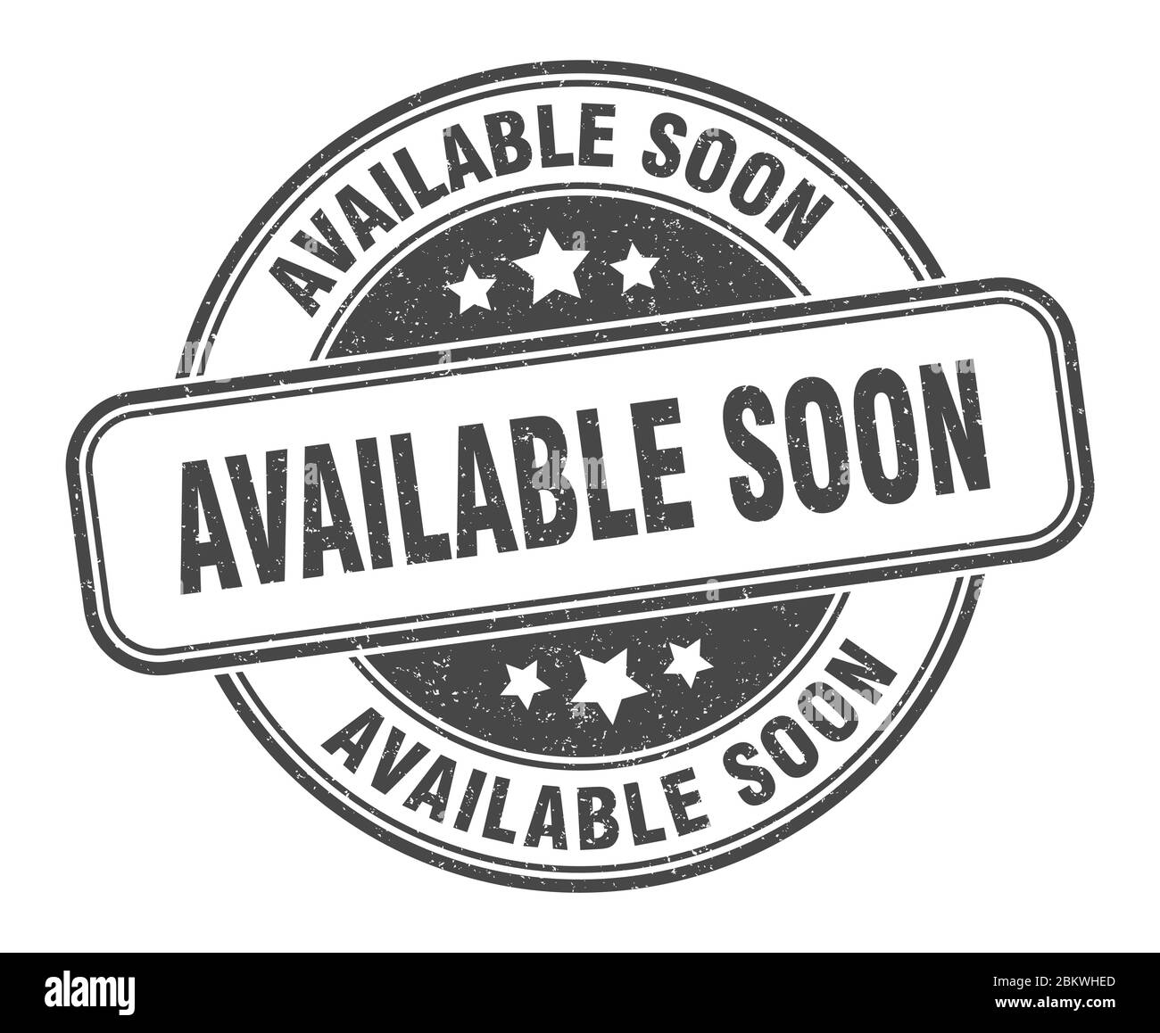 available soon stamp. available soon round grunge sign. label Stock ...