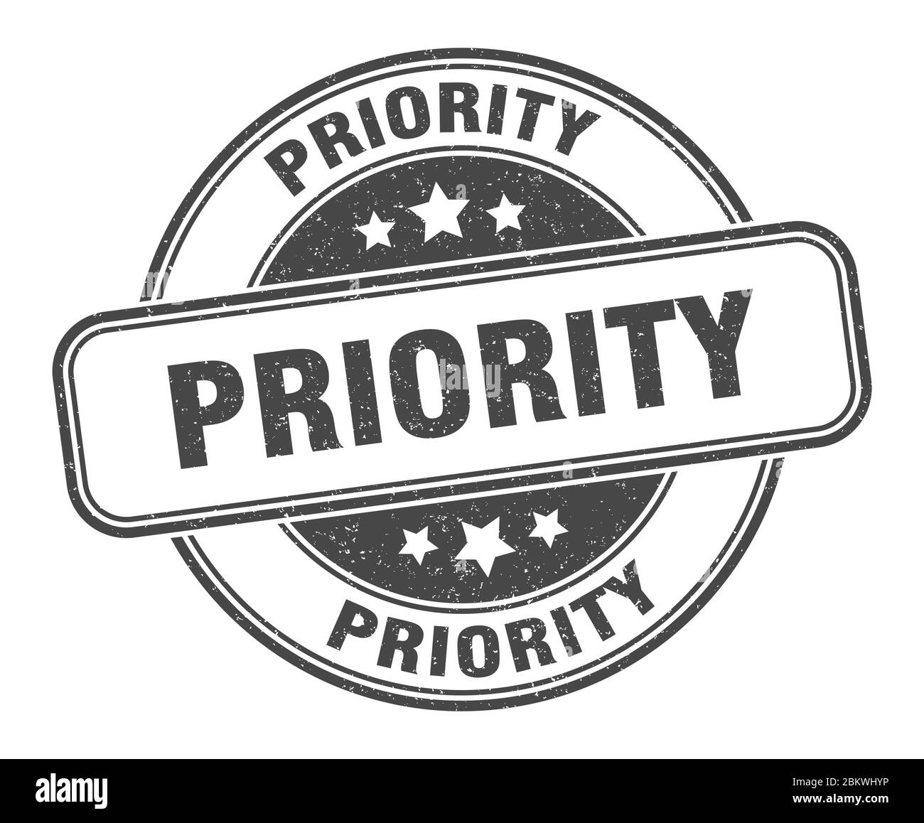 priority stamp. priority round grunge sign. label Stock Vector Image ...