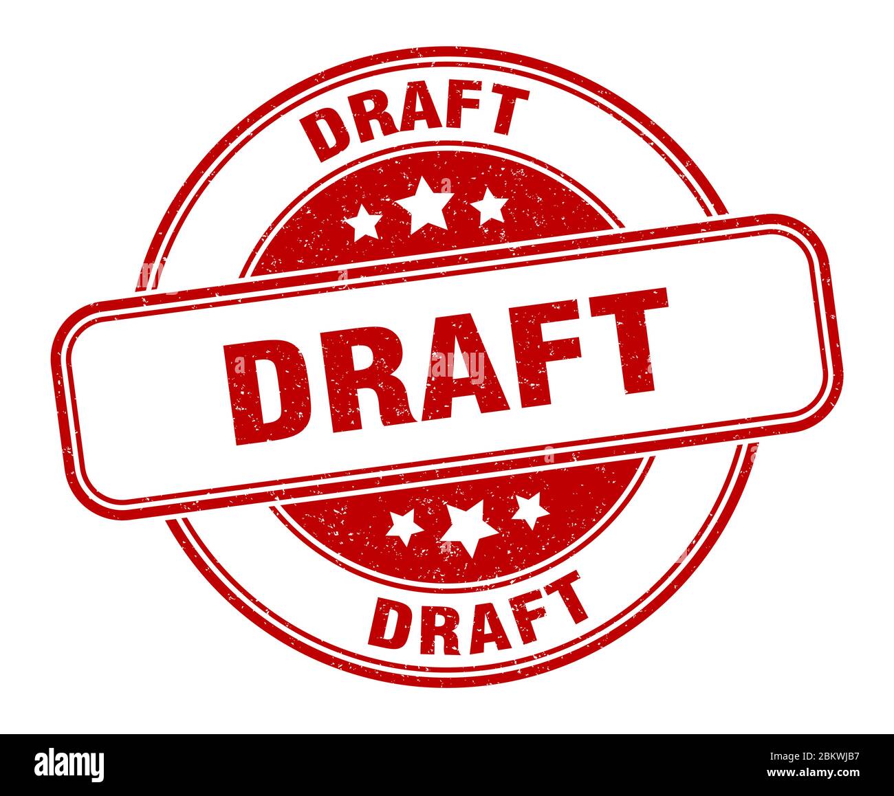 draft stamp. draft round grunge sign. label Stock Vector Image & Art ...