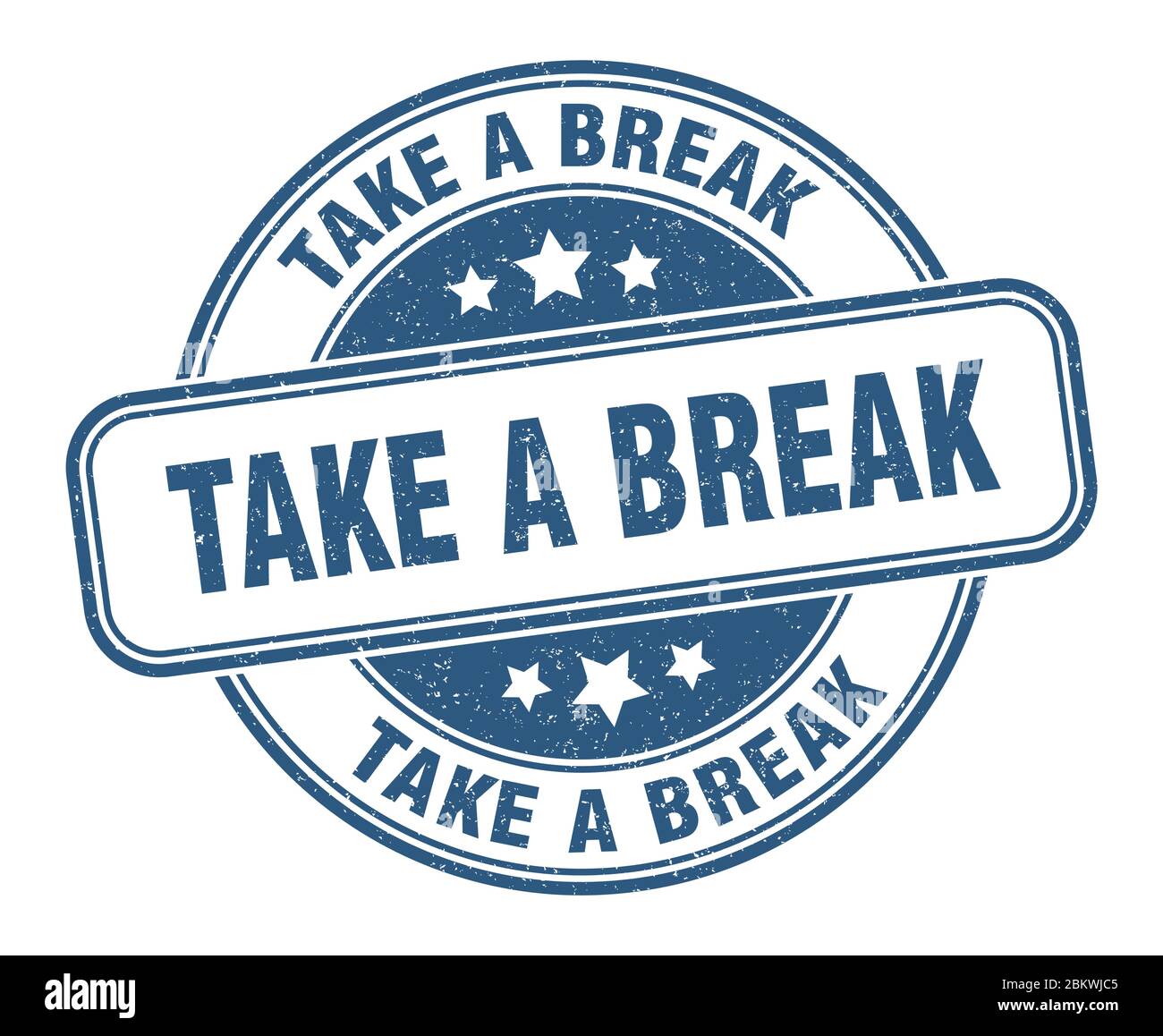 take a break stamp. take a break round grunge sign. label Stock Vector ...