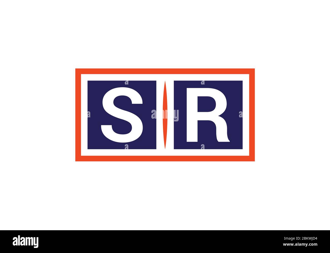 Initial Monogram Letter SR Logo Design Vector Template. Graphic ...