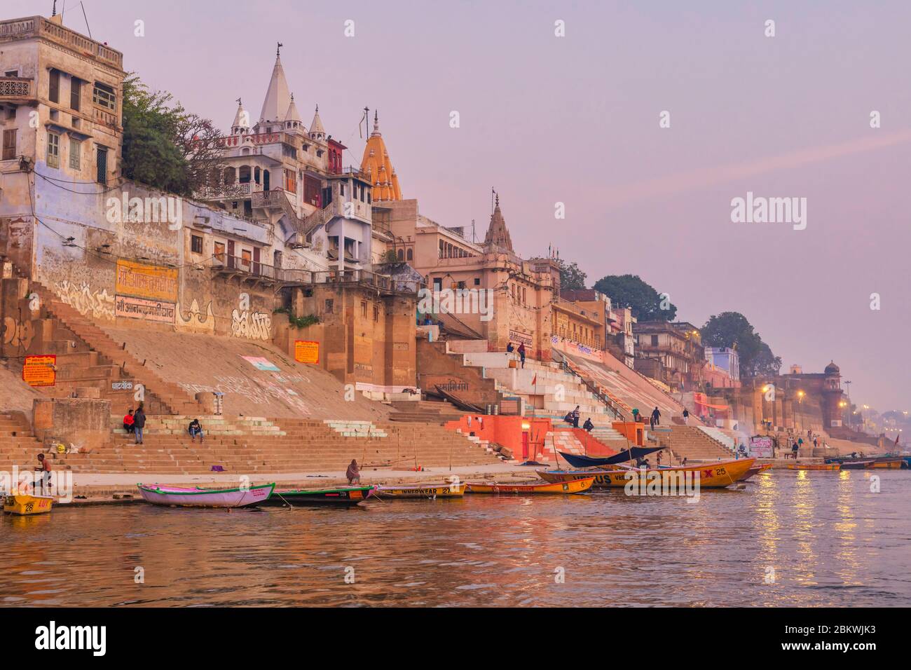 Cityscape from Ganges, Varanasi, Uttar Pradesh, India Stock Photo - Alamy