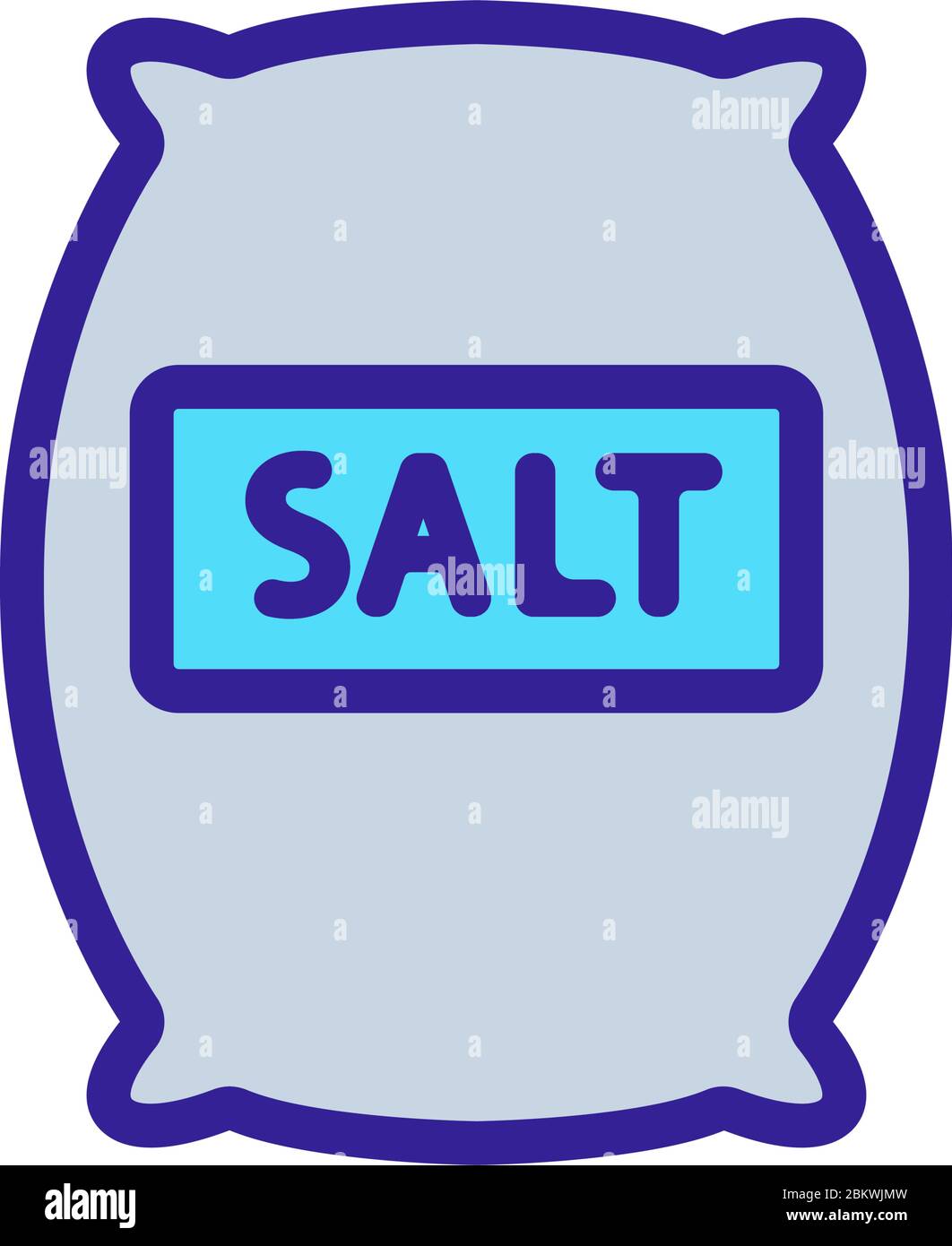 bag of salt icon vector outline illustration Stock Vector Image & Art ...