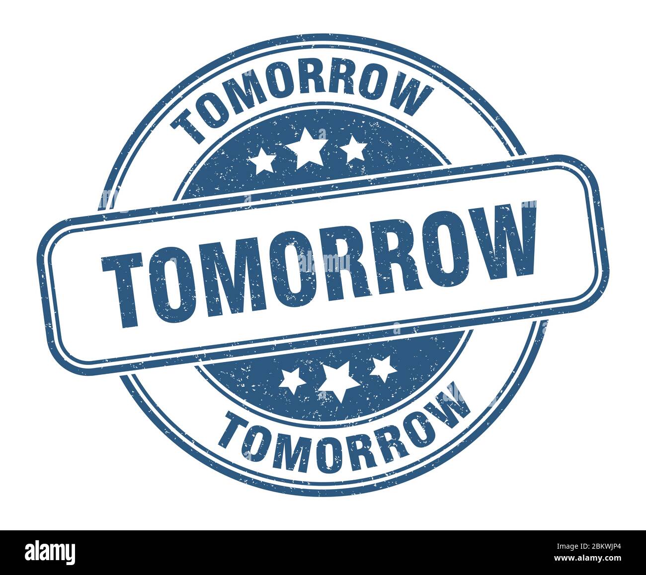 tomorrow stamp. tomorrow round grunge sign. label Stock Vector Image ...