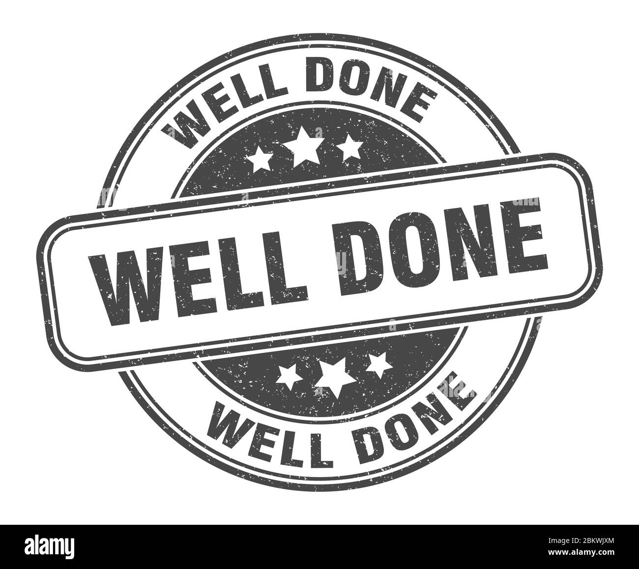 well done stamp. well done round grunge sign. label Stock Vector Image ...