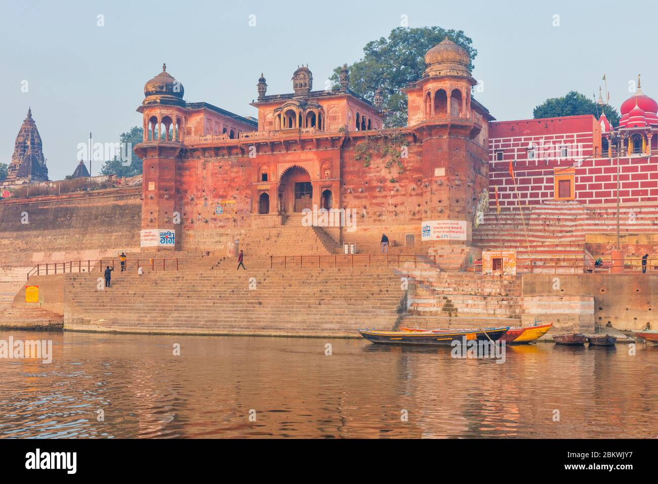 Chet Singh fort, Cityscape from Ganges, Varanasi, Uttar Pradesh, India ...