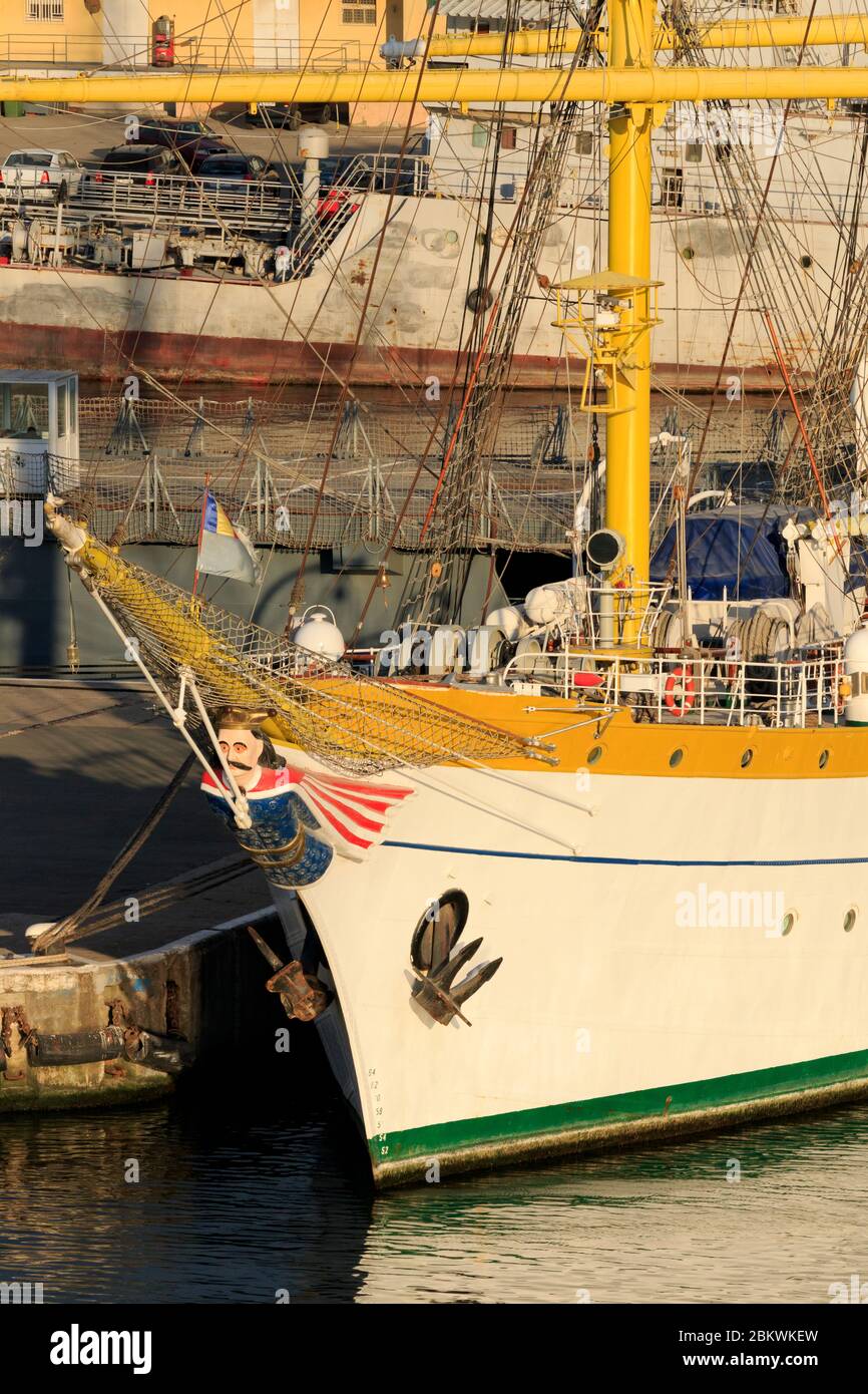 Romanian Navy sail ship Mircea, Constanta, Dobruja Region, Romania ...
