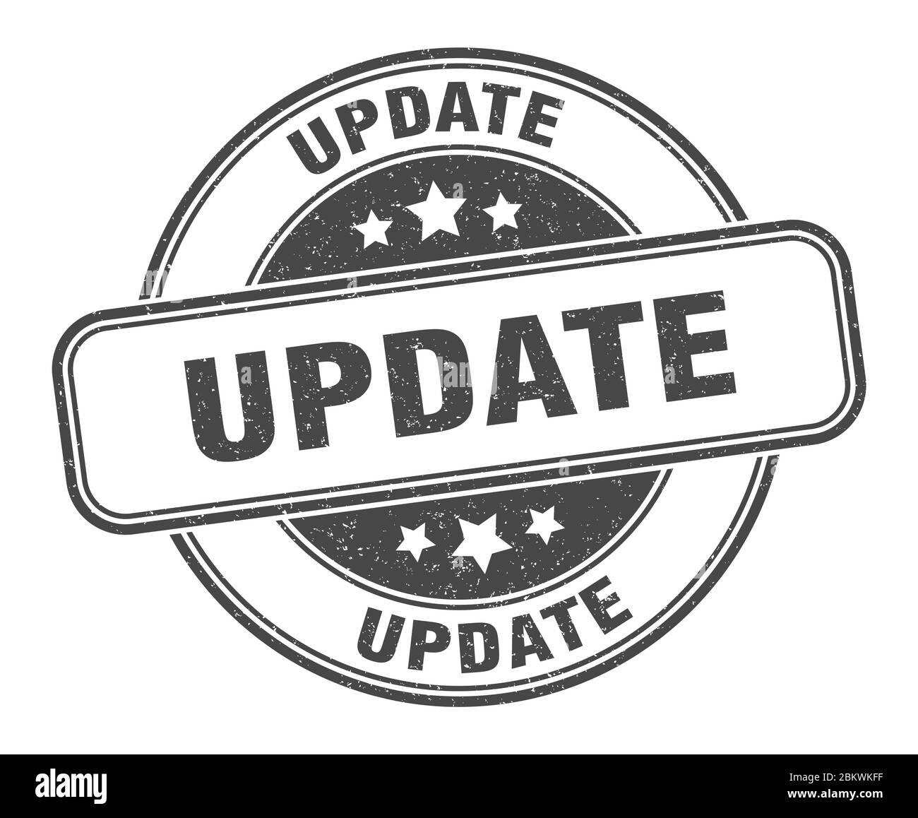 Update Stamp Black and White Stock Photos & Images - Alamy