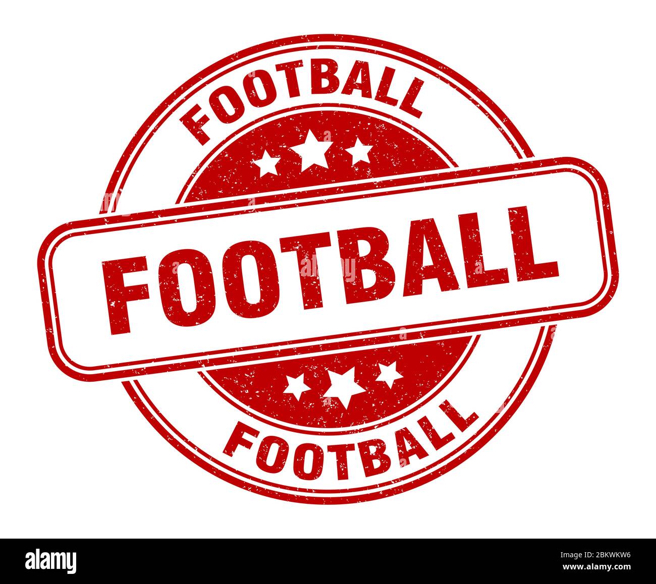 football stamp. football round grunge sign. label Stock Vector Image ...