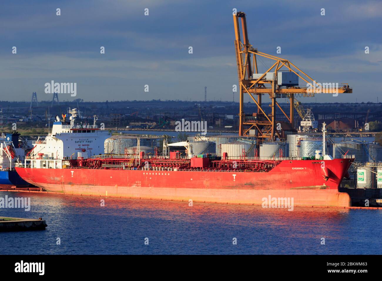Oil Terminal, Port of Constanta, Dobruja Region, Romania Stock Photo ...