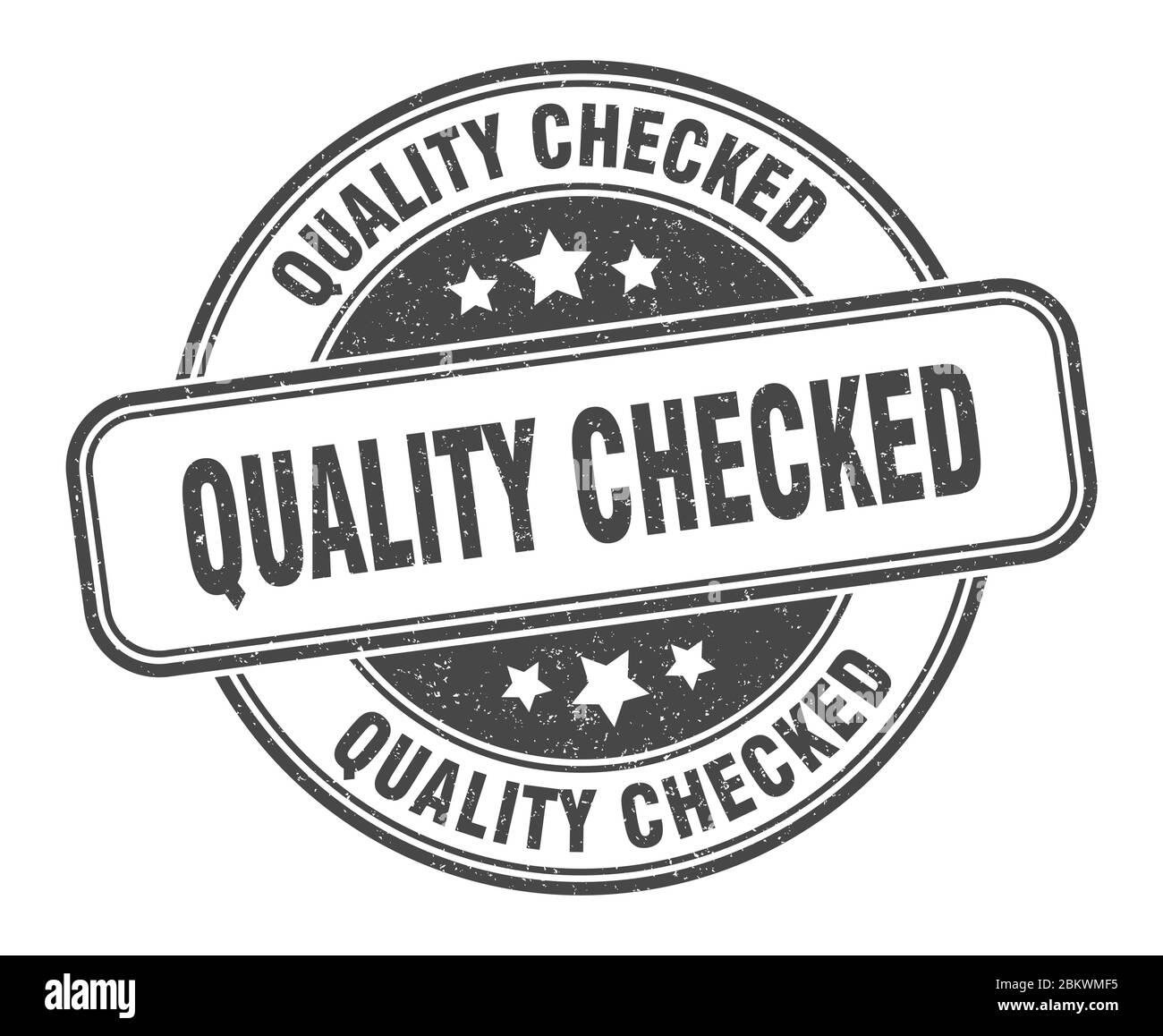 quality checked stamp. quality checked round grunge sign. label Stock ...