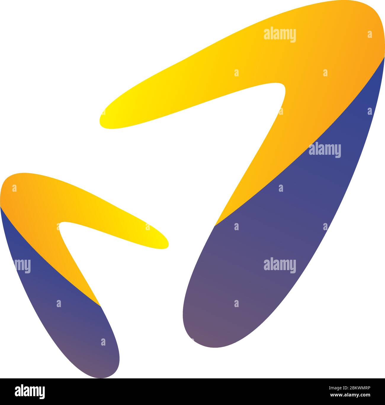 Abstract boomerangs shapes gradient style icon design, Logo brand and ...