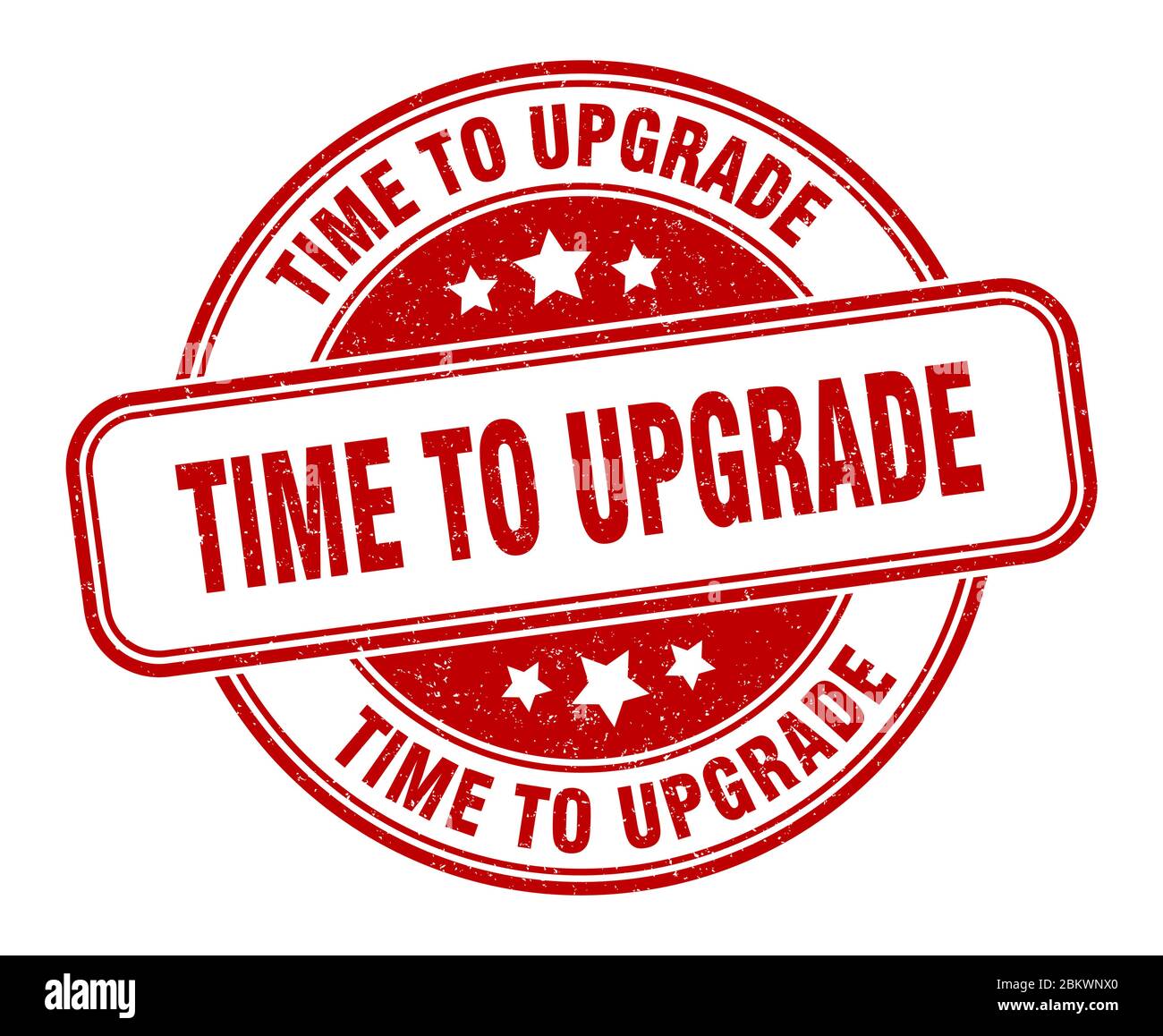 time to upgrade stamp. time to upgrade round grunge sign. label Stock ...