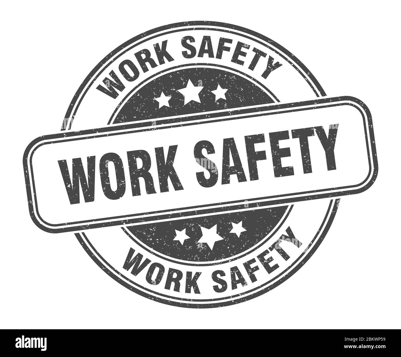 work safety stamp. work safety round grunge sign. label Stock Vector ...