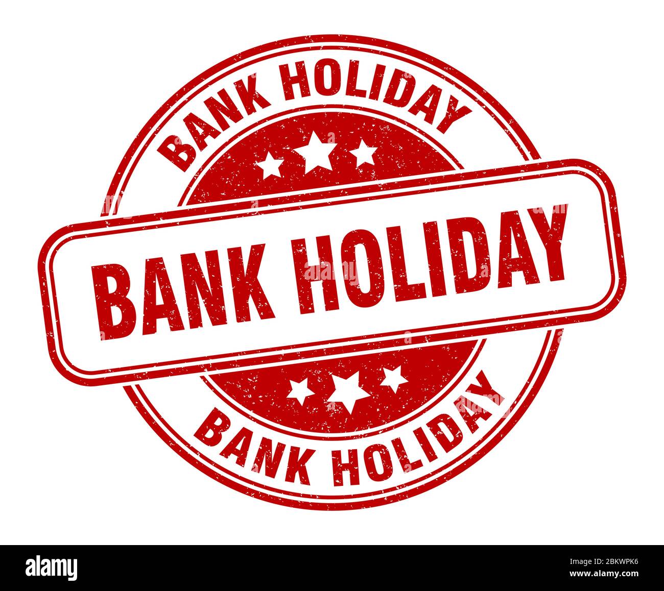 Bank holiday red grunge hi-res stock photography and images - Alamy