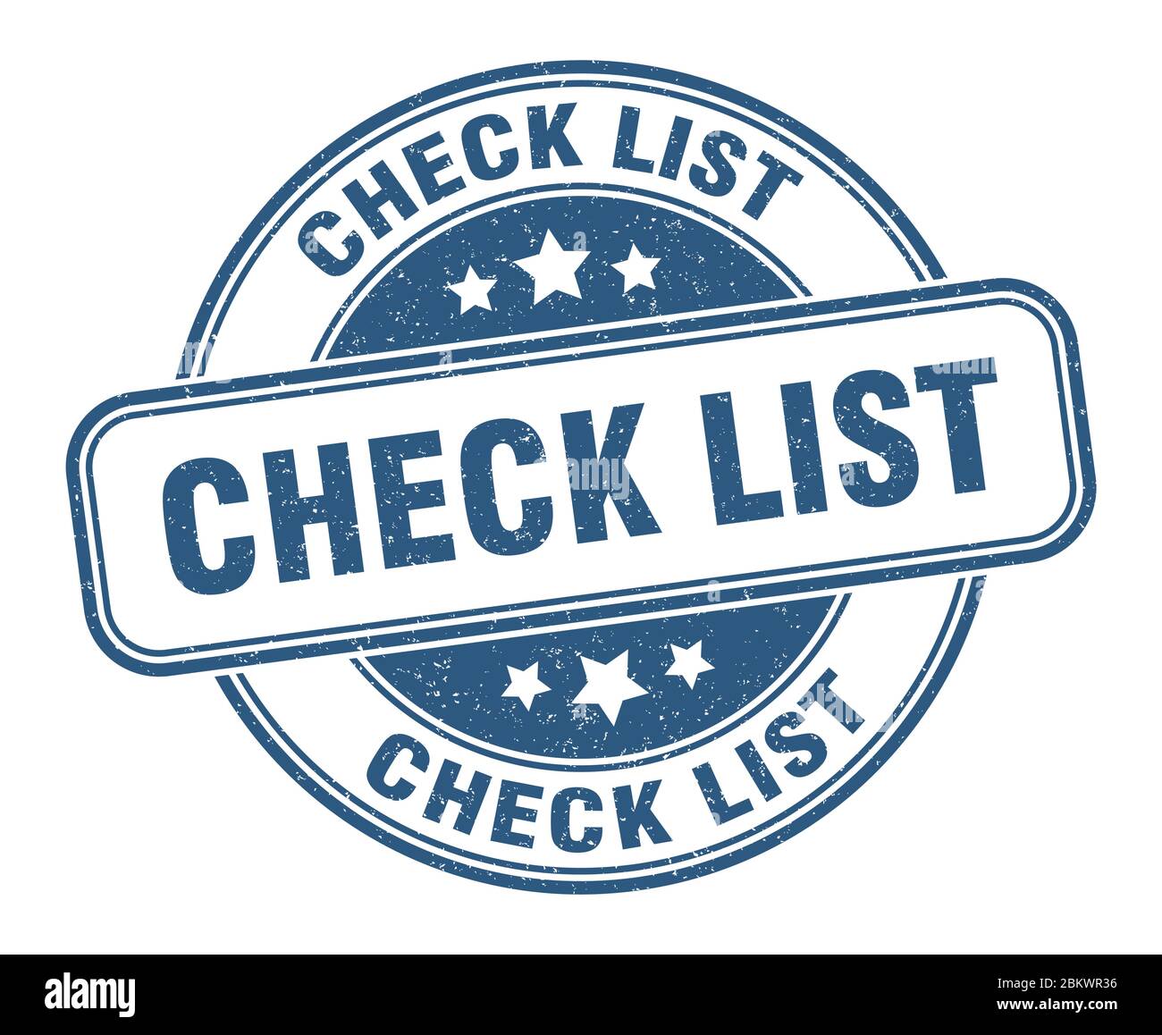 check list stamp. check list round grunge sign. label Stock Vector ...