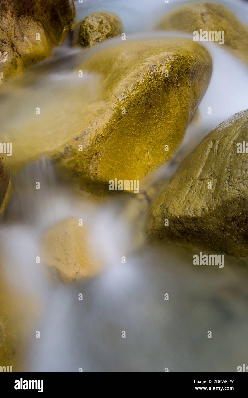 landscape with stones in run of mountain brook Stock Photo - Alamy