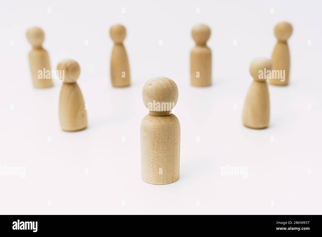 Shapes of people grouped in solidarity community with simple white ...