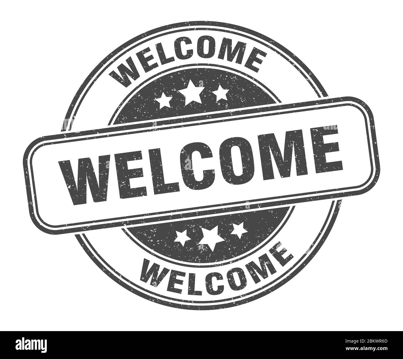 welcome stamp. welcome round grunge sign. label Stock Vector Image ...