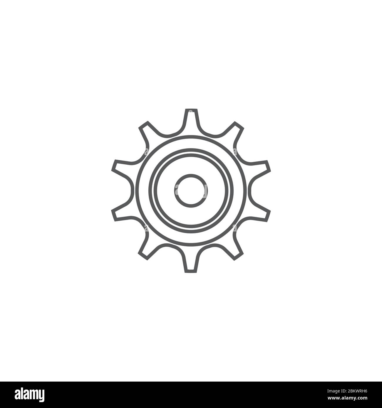 Gear Template vector icon illustration design Stock Vector Image & Art ...