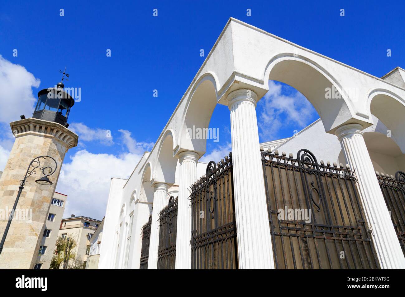 Genoese Lighthouse, Constanta, Dobruja Region, Romania Stock Photo - Alamy