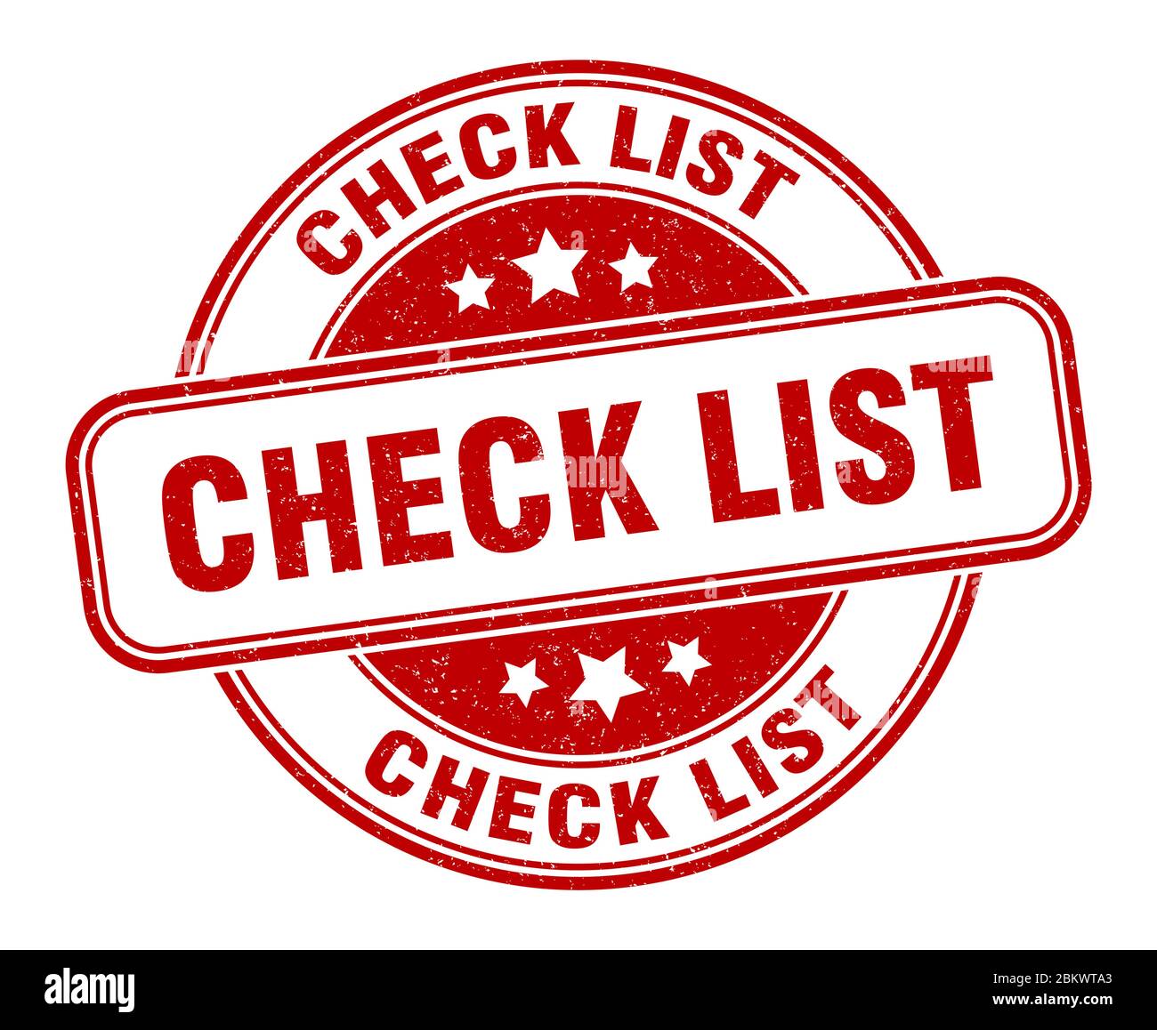 check list stamp. check list round grunge sign. label Stock Vector ...