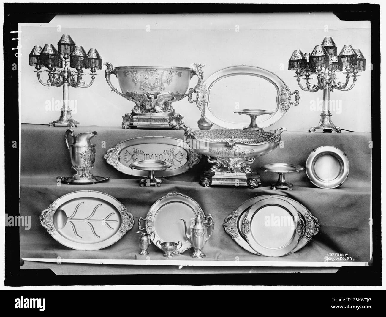 IDAHO, U.S.S. SILVER SERVICE OF Stock Photo - Alamy