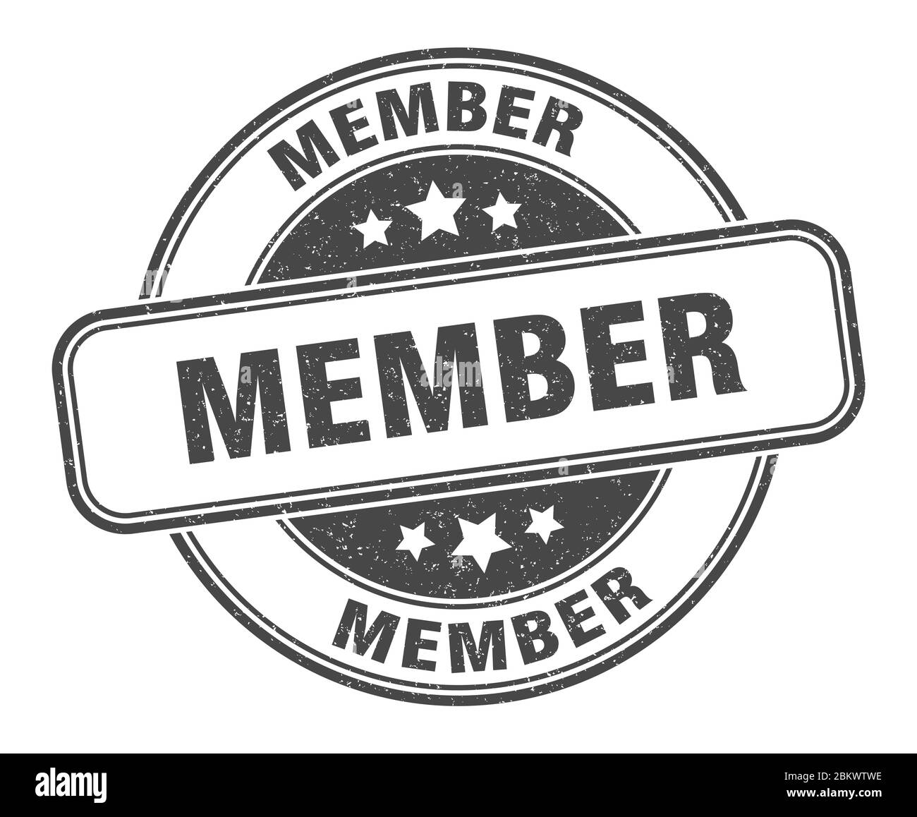 member stamp. member round grunge sign. label Stock Vector Image & Art ...