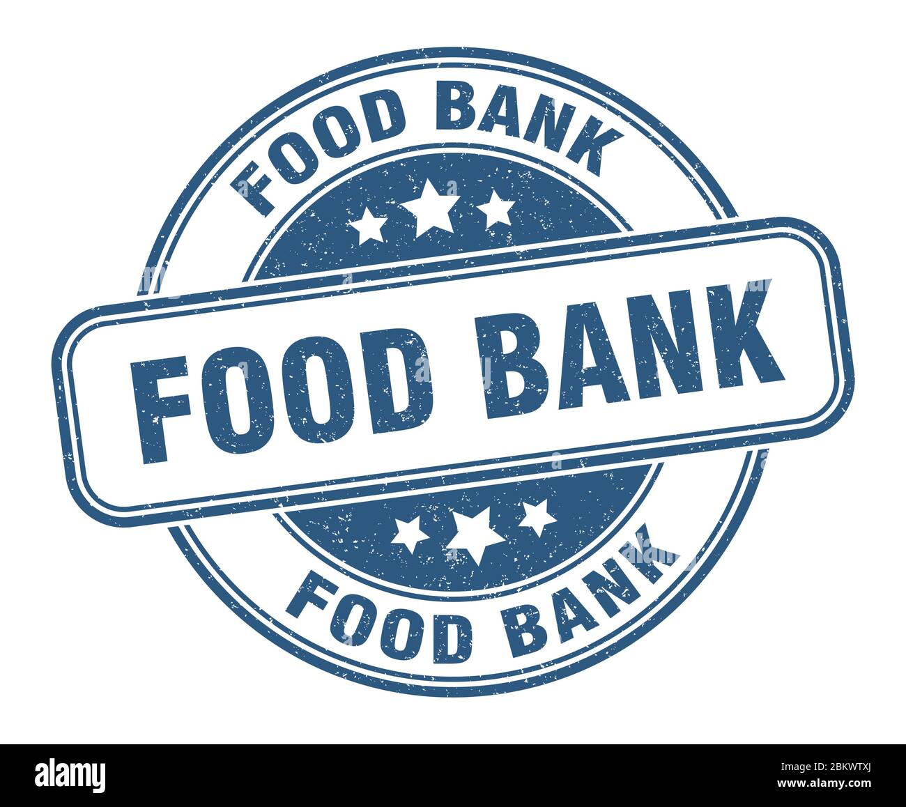 food bank stamp. food bank round grunge sign. label Stock Vector Image ...